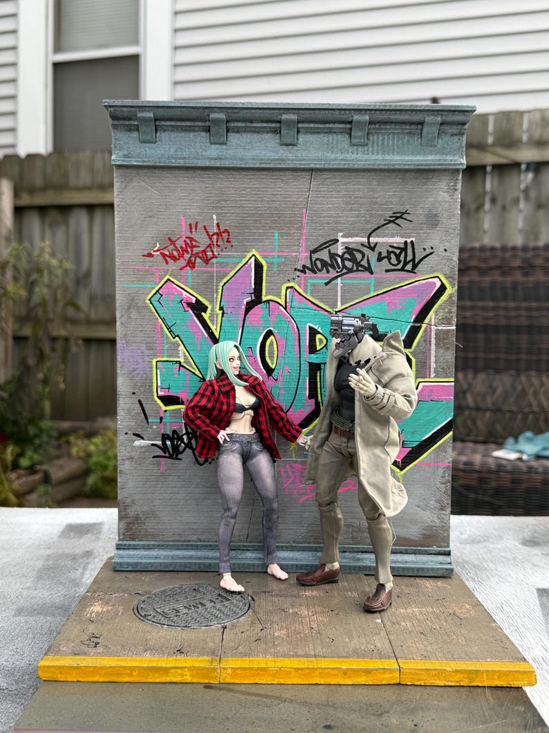 1:12 Scale Graffiti Wall Diorama (urban Scene) - Etsy