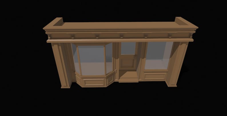 1:12 Scale Vintage Storefront Diorama STL - Etsy