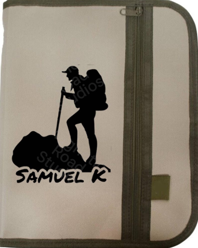 Personalized Scoutbook Cover – Custom Canvas Protector With Hiker ...
