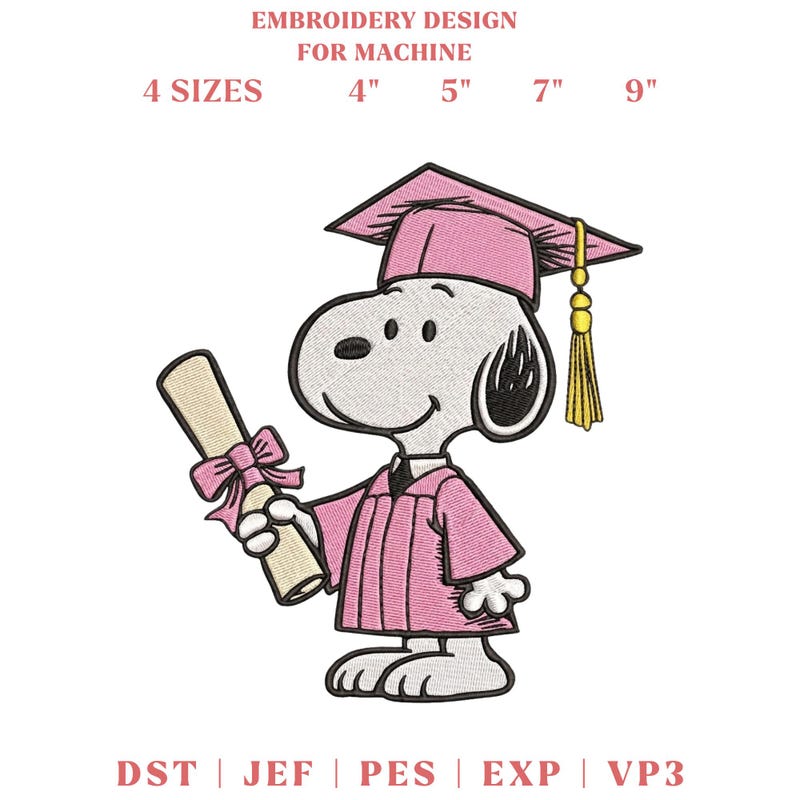 Snoopy Graduation Cap - Etsy