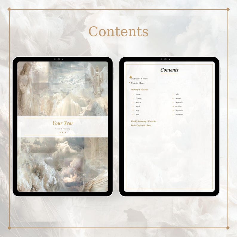 2026 Blank Digital Journal for Goodnotes | Minimal Printable Planner ...