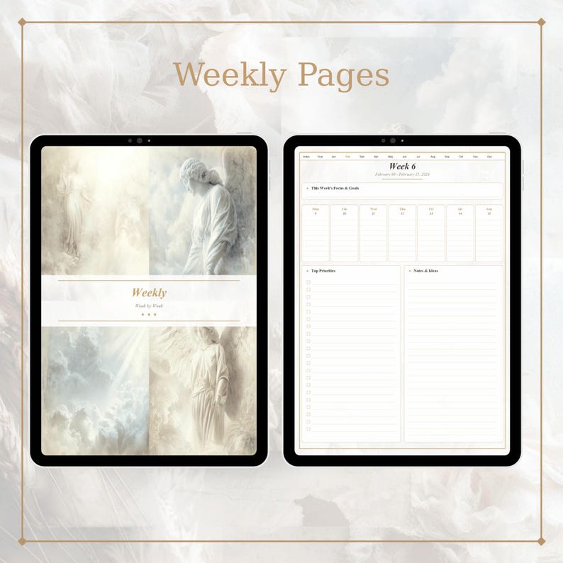 2026 Blank Digital Journal for Goodnotes | Minimal Printable Planner ...