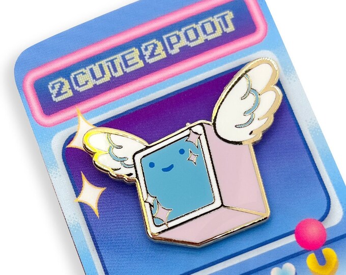 Cute TEMPBOT From Bee and Puppycat Hard Enamel Gold Cast Lapel Pin ...