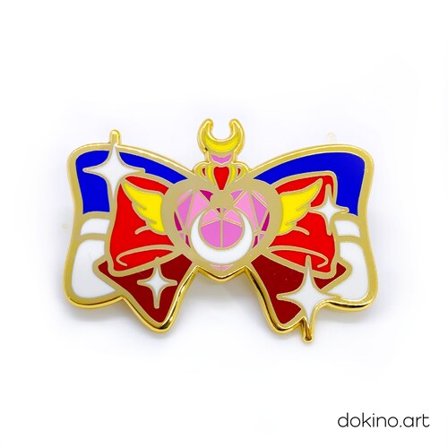 SAILOR MARS Bow Large Enamel Pin Sailor Guardians Classic - Etsy