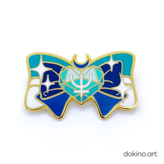 SAILOR NEPTUNE Bow Large Enamel Pin Sailor Guardians Classic - Etsy