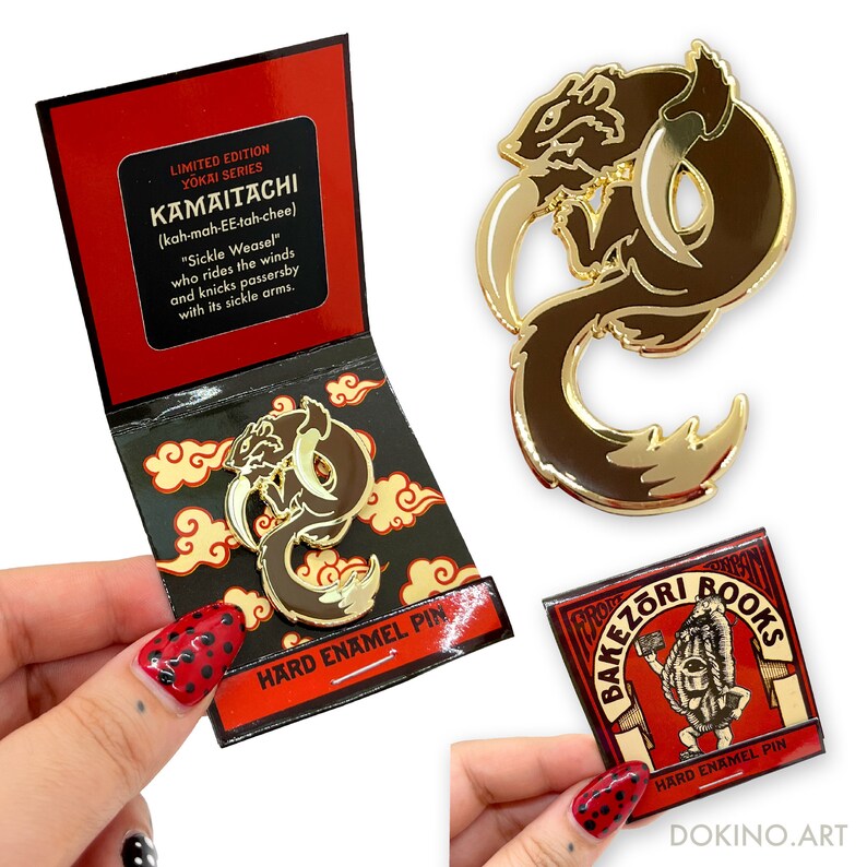 Kamaitachi Yokai Pin Limited Edition Collaboration With - Etsy
