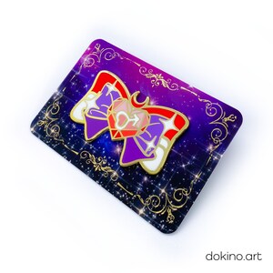 SAILOR MARS Bow Large Enamel Pin Sailor Guardians Classic Kawaii Anime ...