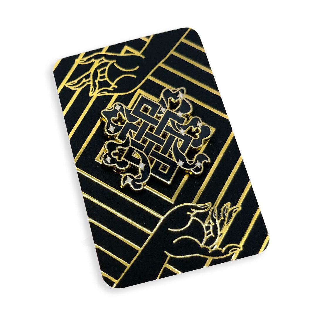 Modern Endless Knot BLACK Infinity Hard Enamel Pin Beautiful - Etsy