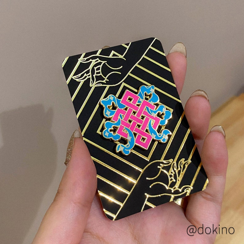 Modern Endless Knot BLACK Infinity Hard Enamel Pin Beautiful - Etsy