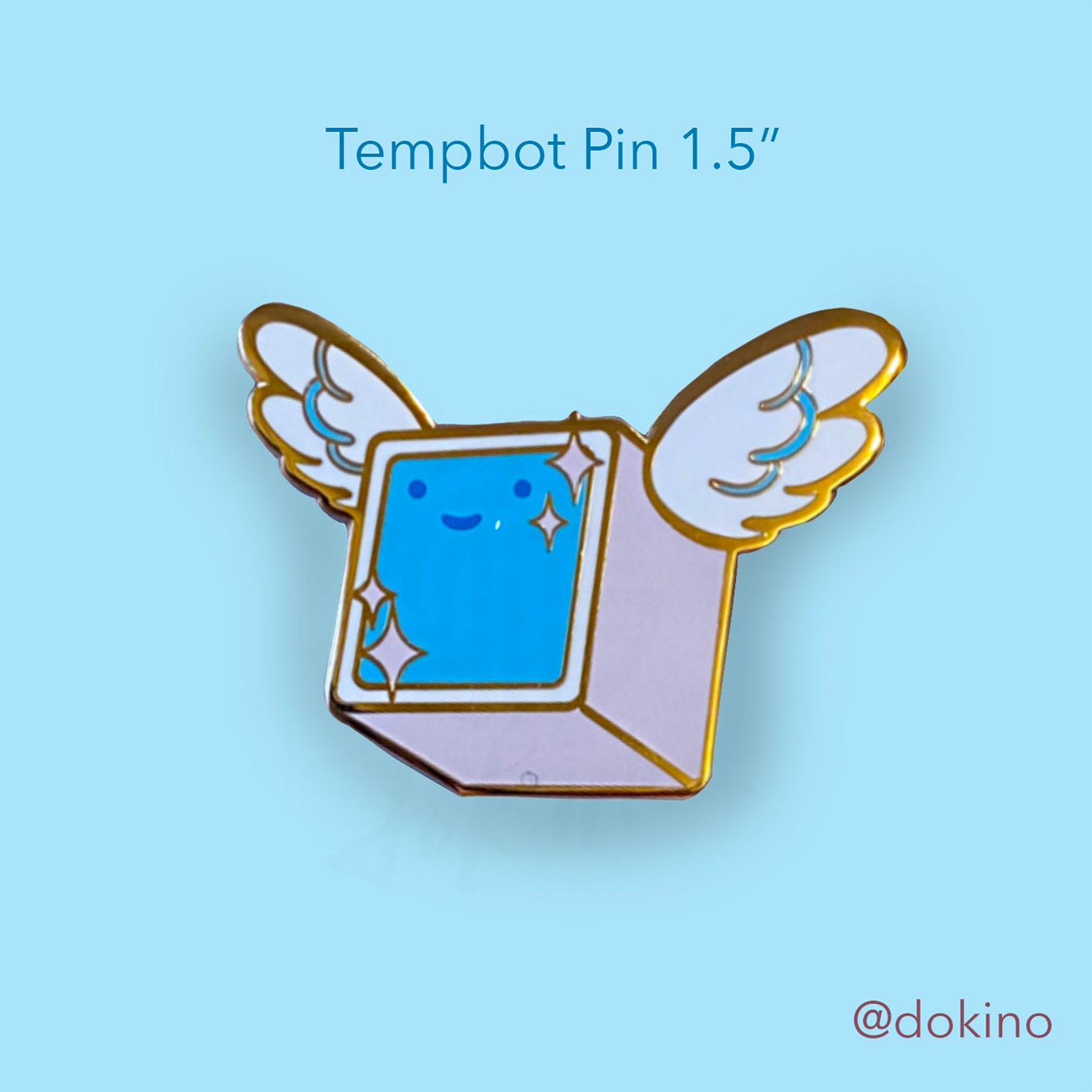 Cute TEMPBOT From Bee and Puppycat Hard Enamel Gold Cast Lapel - Etsy
