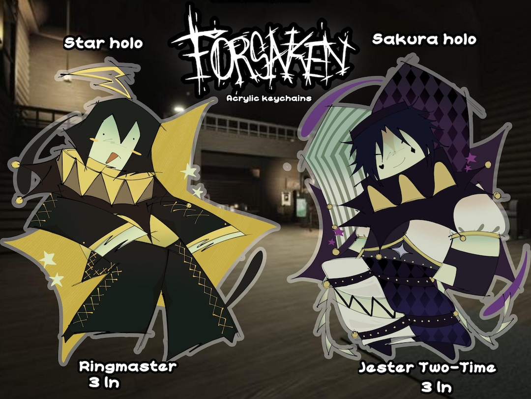In Stock Forsaken Keychains Ringmaster & Jester Two-time - Etsy Australia