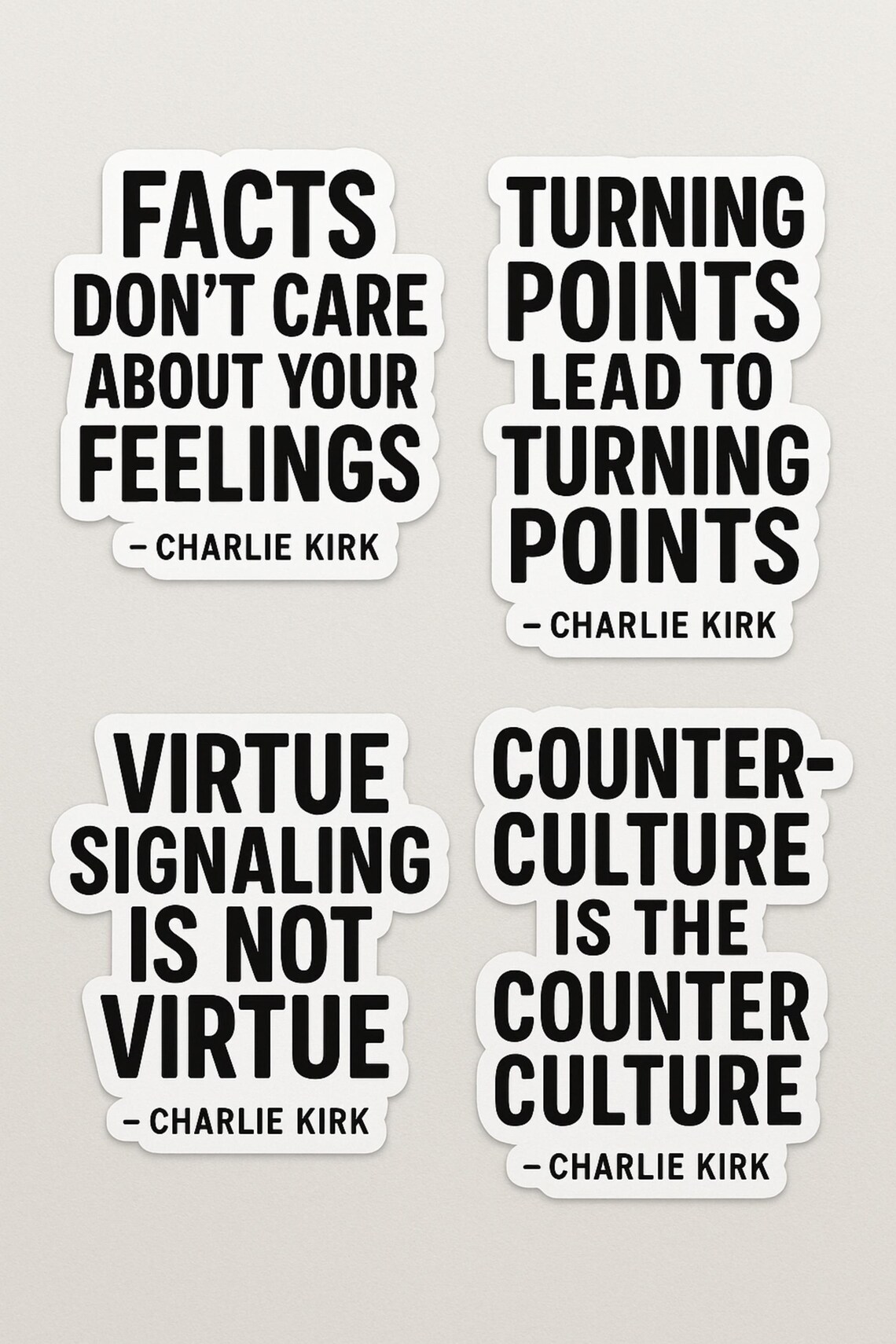 Charlie Kirk Quote Sticker Pack | Conservative Political Stickers for ...