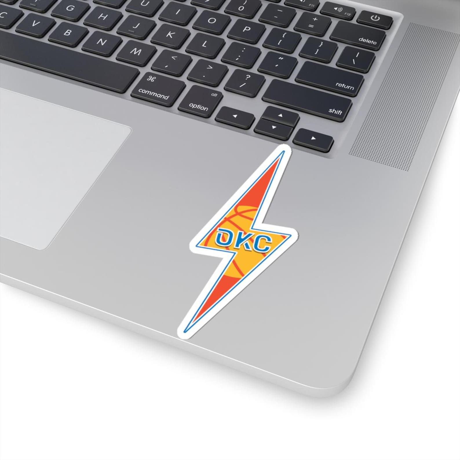 OKC Thunder Stickers: Vibrant Lightning Bolt Vinyl Decals - Etsy