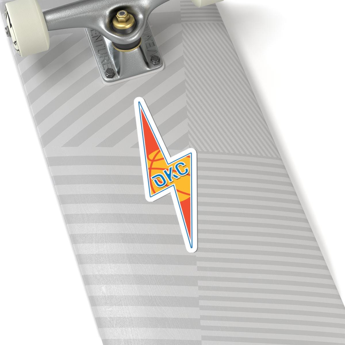 OKC Thunder Stickers: Vibrant Lightning Bolt Vinyl Decals - Etsy