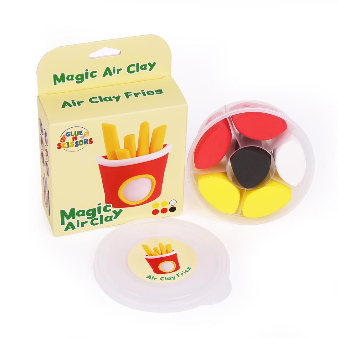 Magic Air Clay Fries Kit | DIY Clay Food Craft for Kids - Etsy