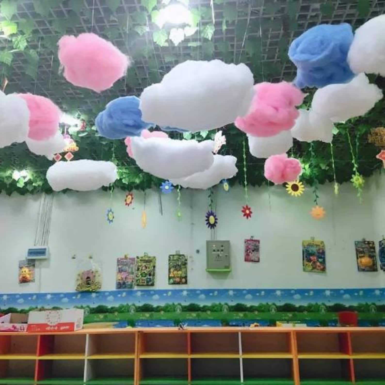Hanging Clouds Large Wall Art Party Decoration Room Ornaments Props Big ...