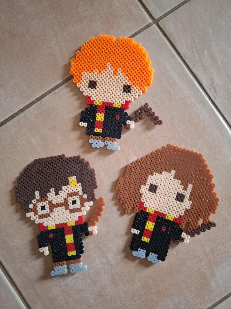 Maxi HARRY POTTER SAGA Magnets Made Entirely by Hand in Pyssla - Etsy