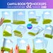 Canva Book Mockups Templates Set, Drag and Drop, Paperback & Hardcover ...