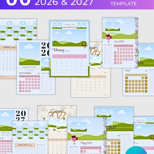 Unique Calendars 2026 - Etsy UK