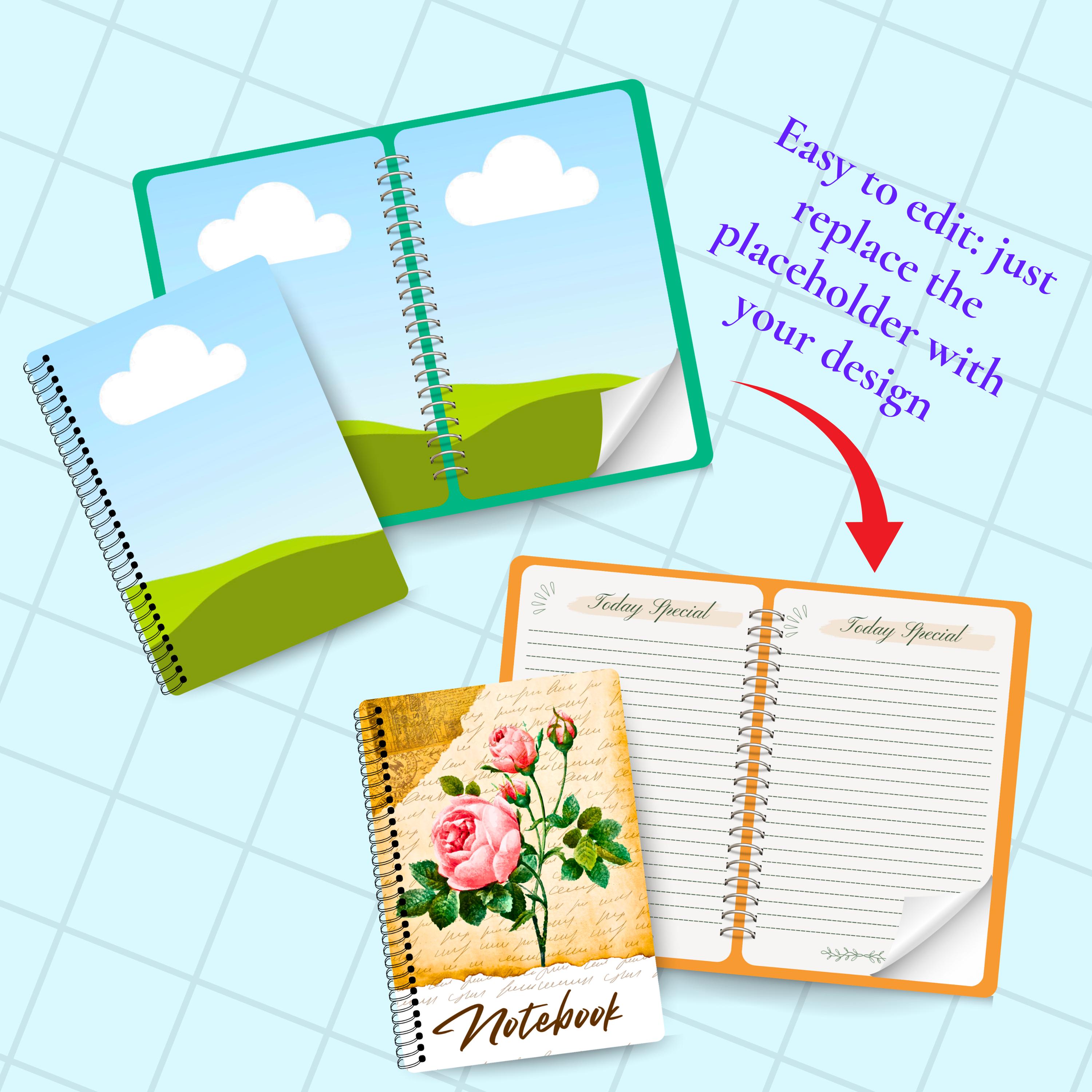 Canva Book Mockups Templates Set, Drag and Drop, Paperback & Hardcover ...