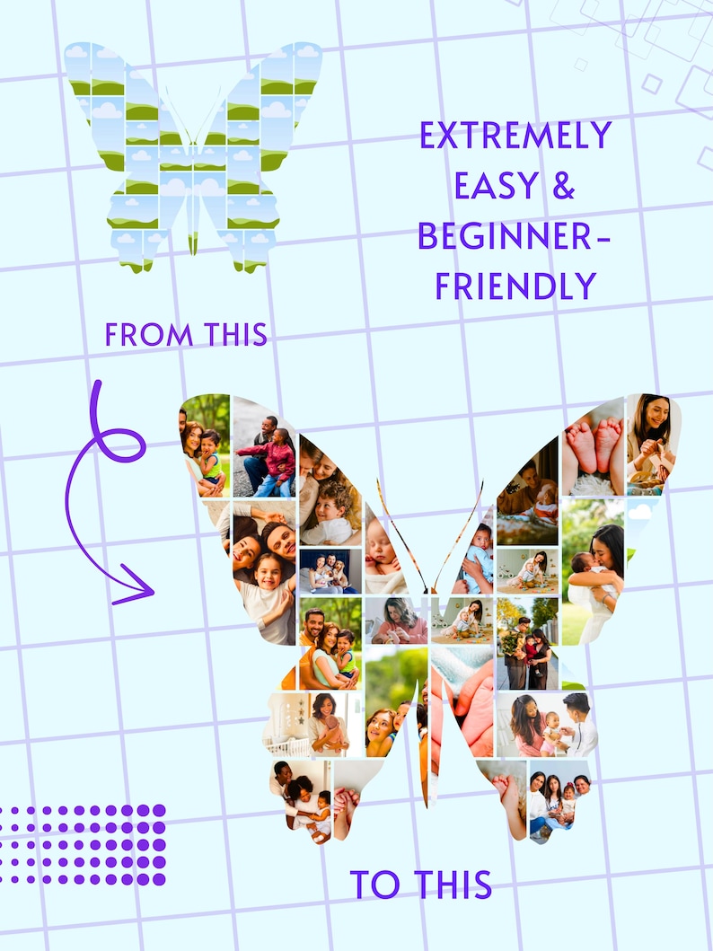 65 Photo Collage Templates, Family, Birthday, Couple, Canva Editable ...