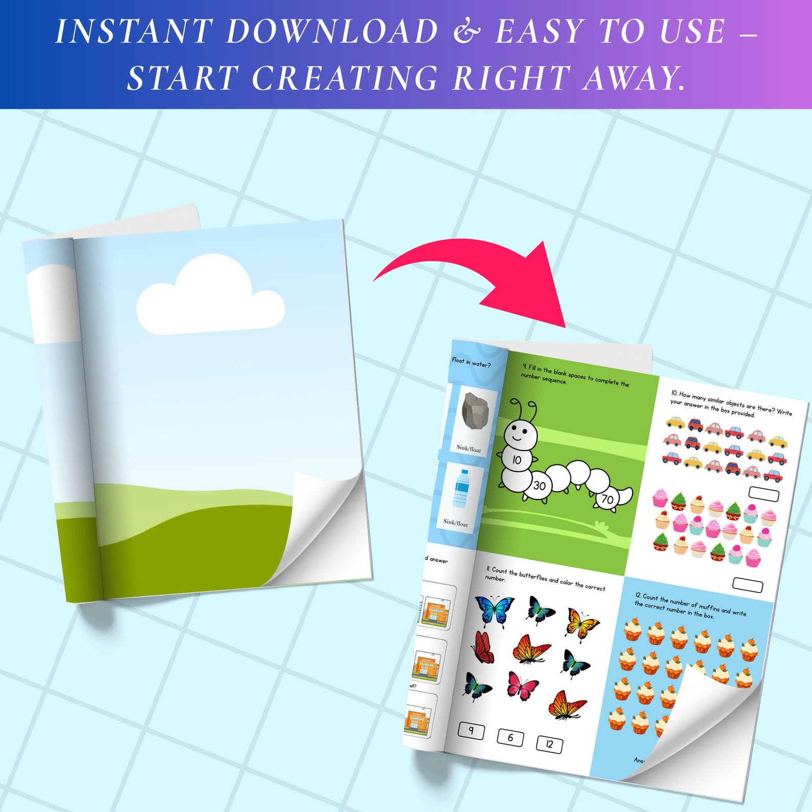 Book Mockup Templates for Canva: Paperback and Hardcover, 2 Rotating ...
