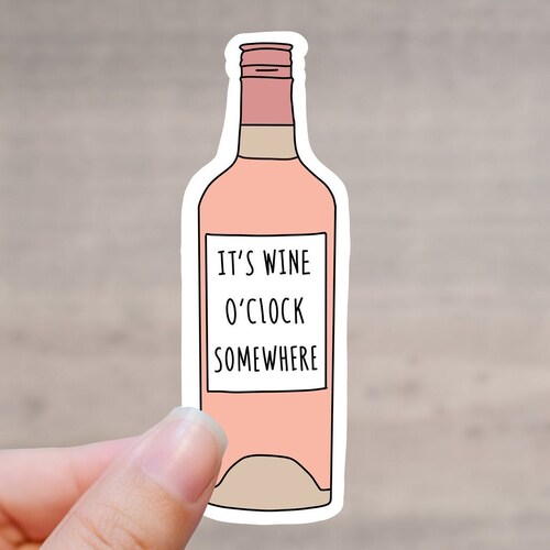 Wine Sticker Wine Lover Gift Wine Gift Stickers for - Etsy