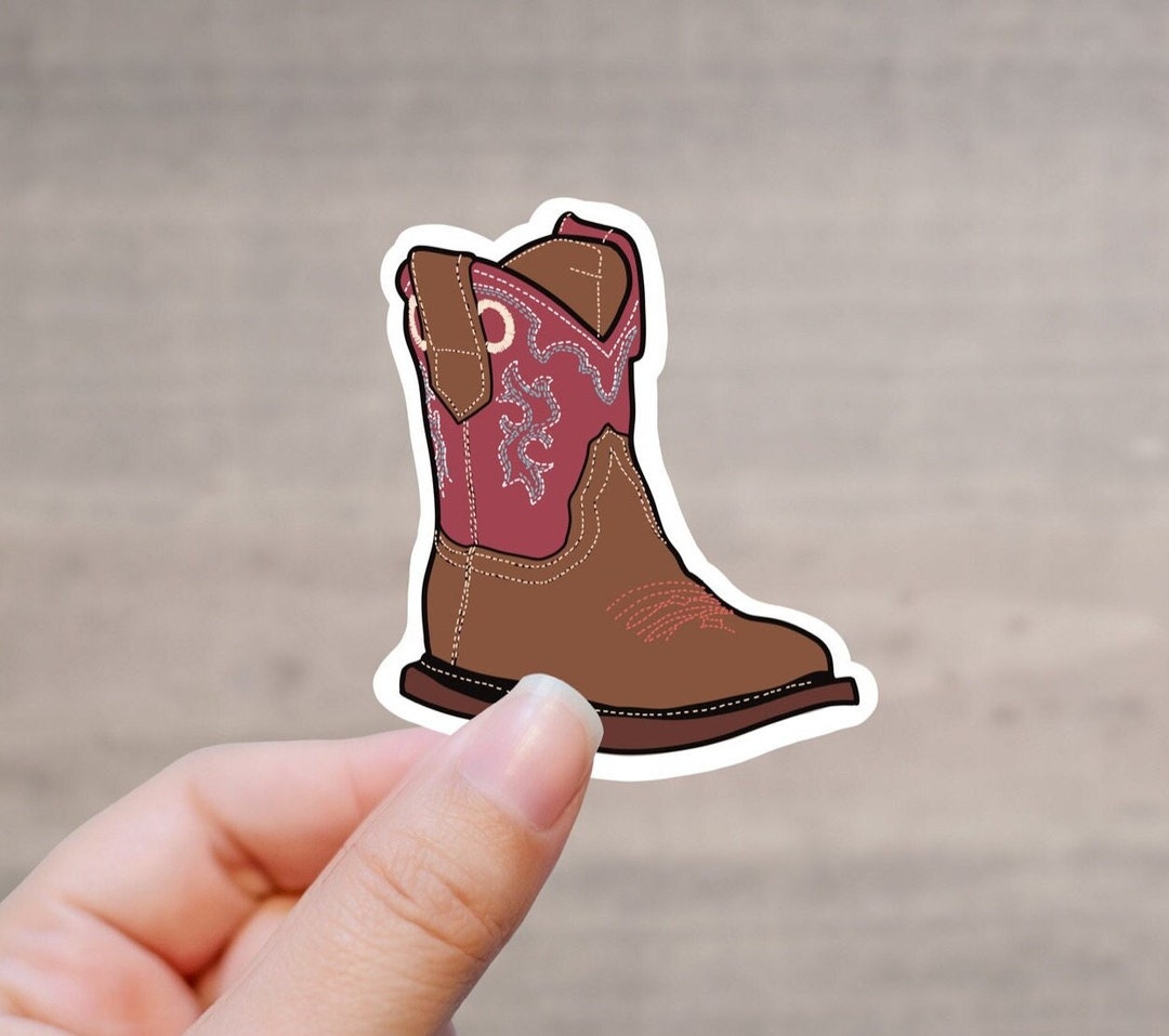 Cowboy / Cowgirl Boots Vinyl Sticker Decal Glossy Sticker - Etsy