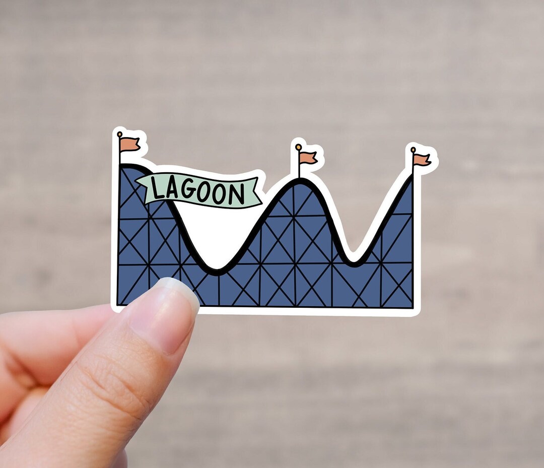 Lagoon Amusement Park / Utah Sticker Vinyl Sticker Decal Glossy Sticker ...