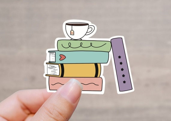 Book Worm / Book Lover Vinyl Sticker Decal Glossy Sticker - Etsy