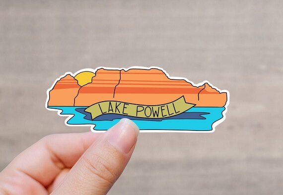 Lake Powell / Utah Sticker Vinyl Sticker Decal Glossy - Etsy