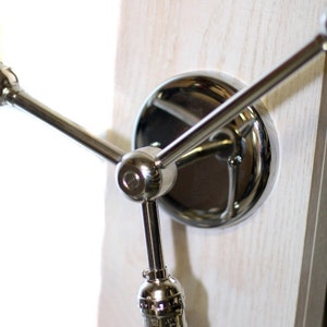 Modern Minimalist Bare Bulb Edison 3 Way Offset Arm Wall Sconce ...