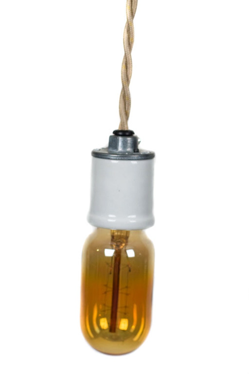 Modern Industrial Porcelain Socket Simple Pendant - Etsy