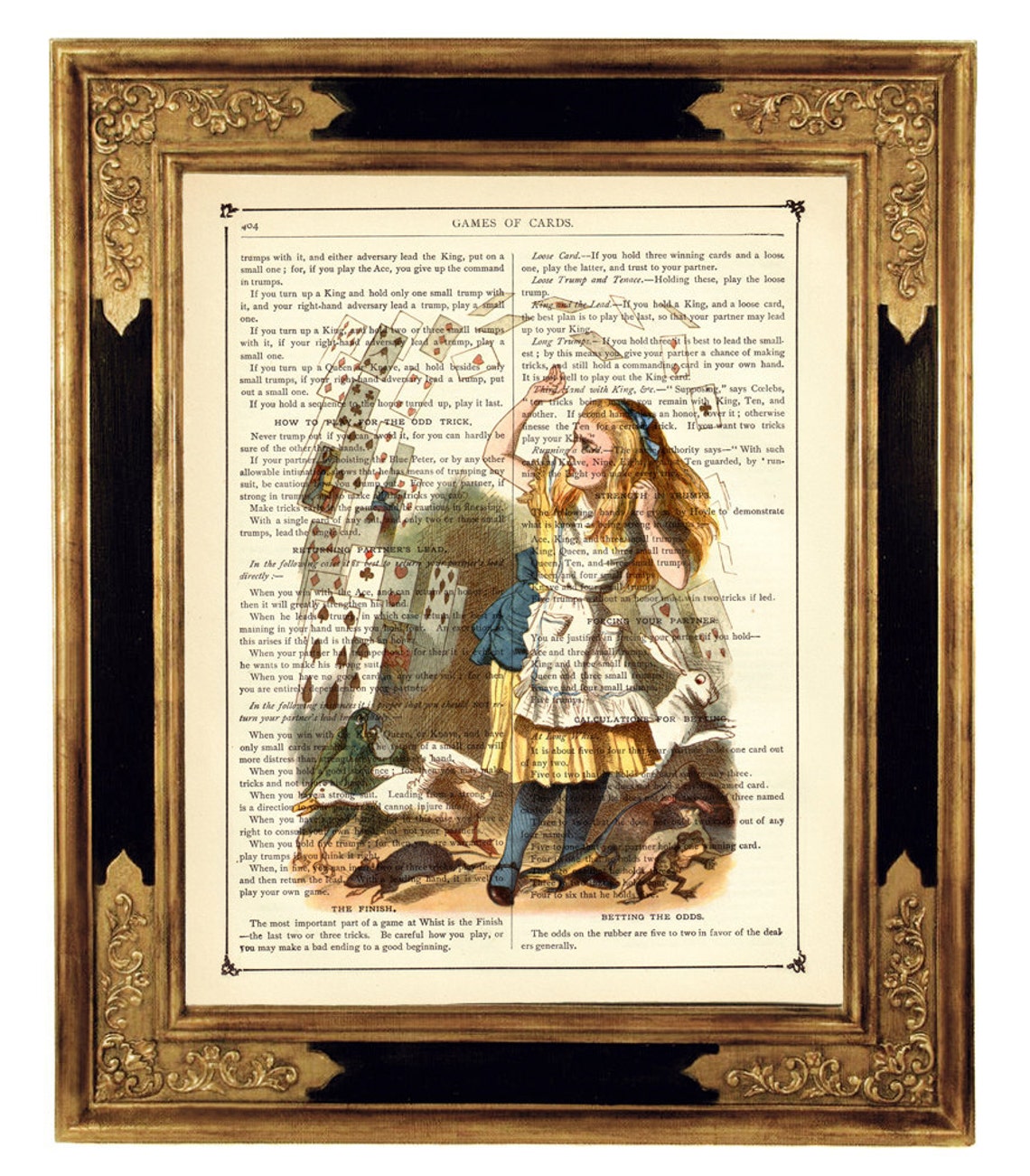 Alice in Wonderland Dictionary Revenge of the Game of Cards Cottagecore ...