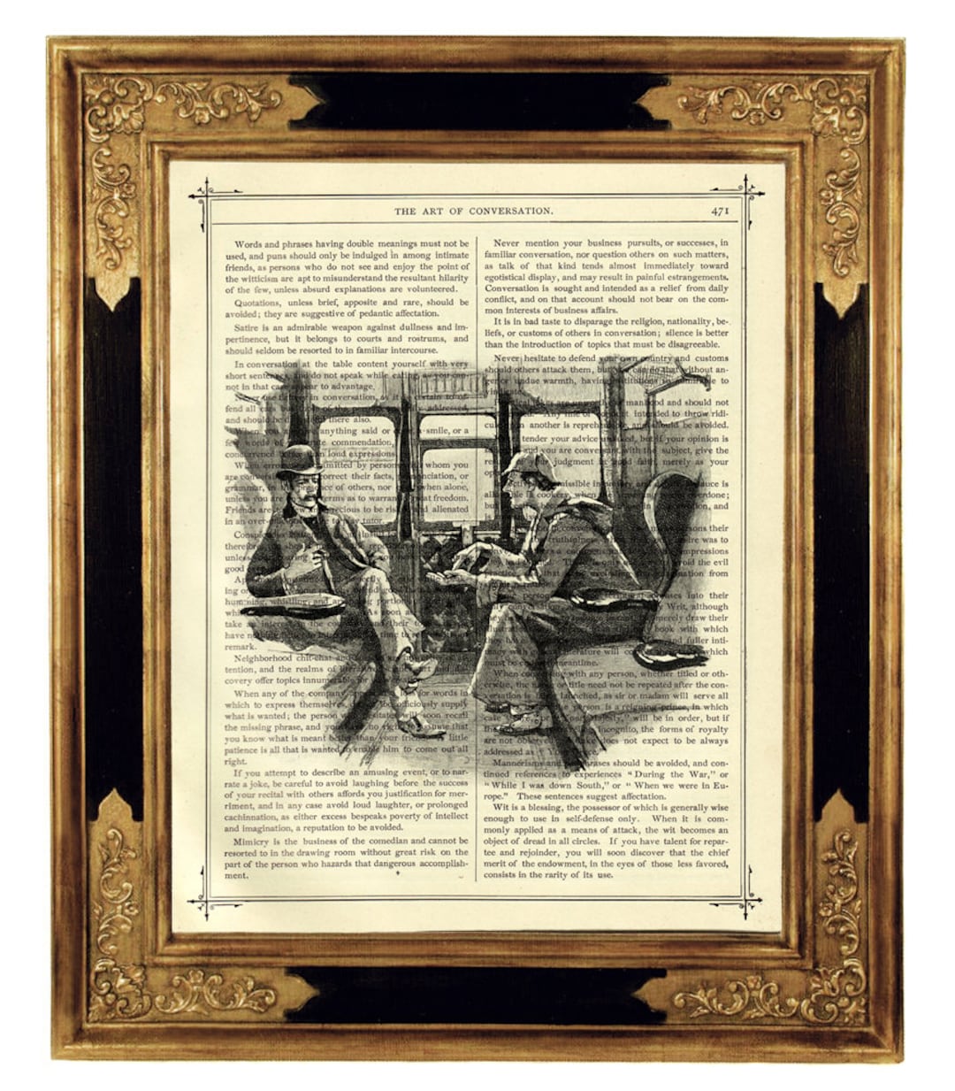 Sherlock Holmes & Dr John Watson Train Dark Academia - Vintage ...