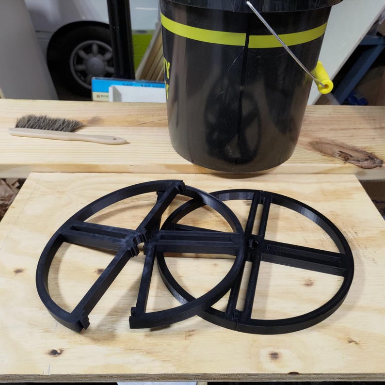 5 Gallon Bucket Internal Support | 3D Printed in ABS | Dust Cyclone ...