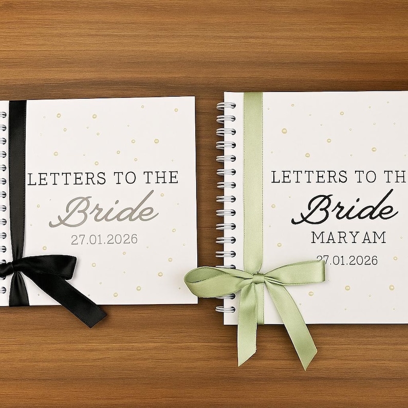 Personalised Wedding Scrapbook Letters to the Bride Album: Pearl and ...