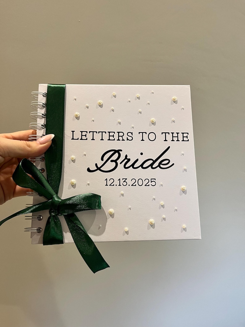 Personalised Wedding Scrapbook Letters to the Bride Album: Pearl and ...