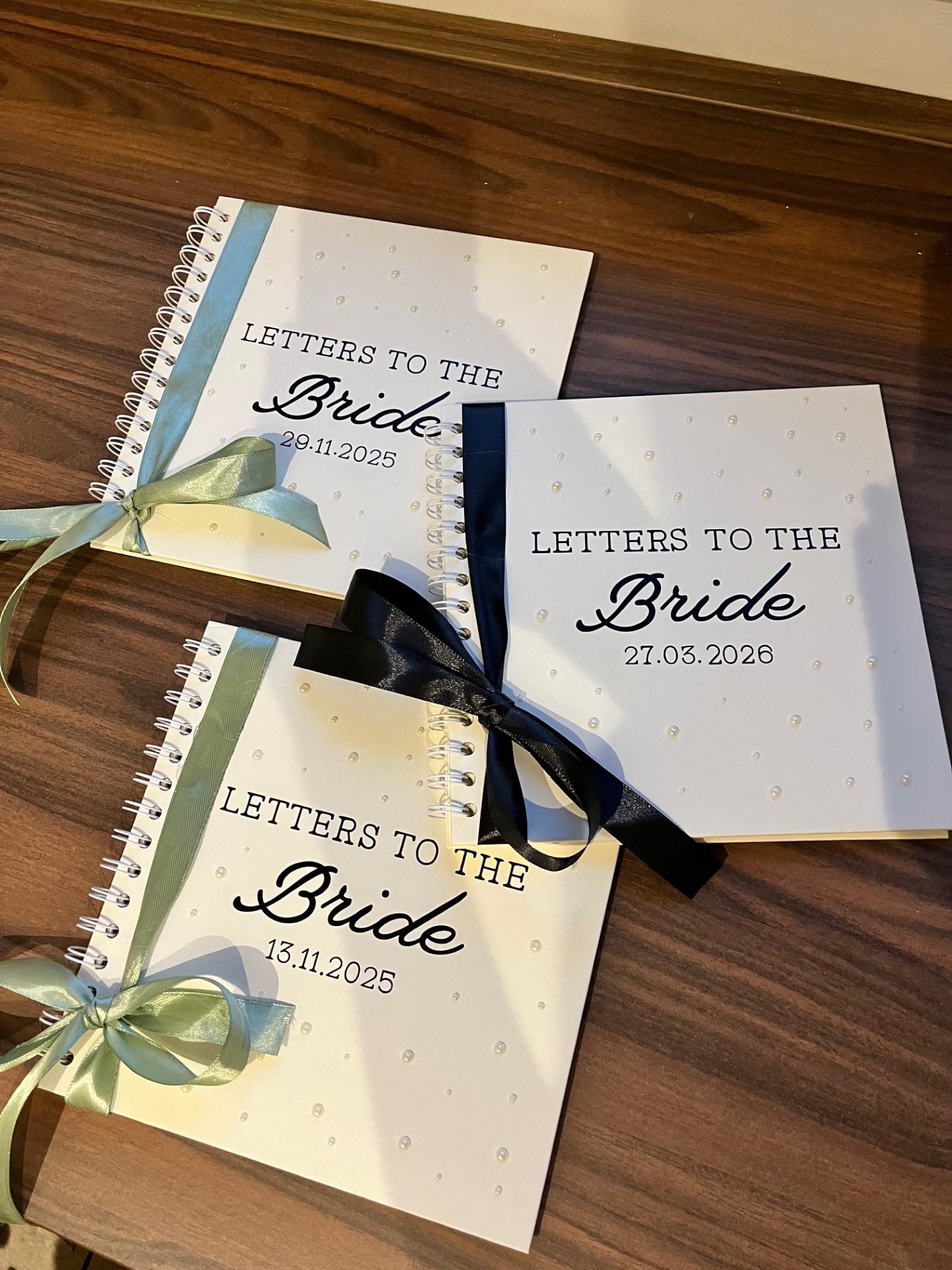 Personalised Wedding Scrapbook Letters to the Bride Album: Pearl and ...