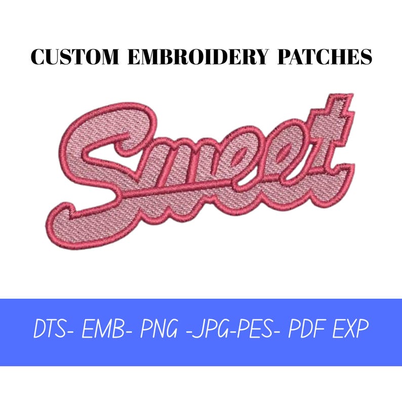 Sweet Script Embroidery Designs: Floral Monogram (DST File, Instant ...