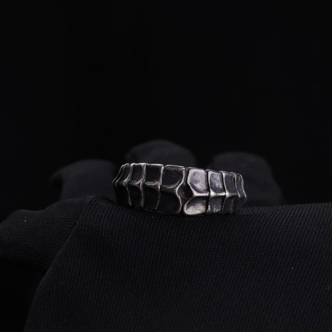 Handmade Dragon Scale Ring for Men, Personalized 925 Sterling Silver ...