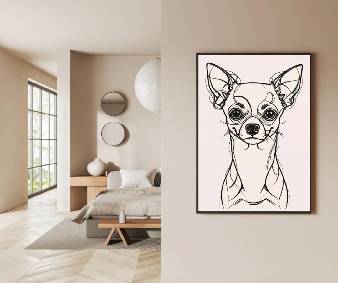 Abstract Chihuahua - Etsy