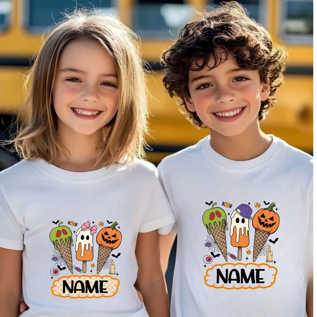 Personalized Halloween Kids Name Png, Cute Halloween Png, Halloween Png ...