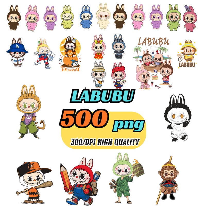 Labubu Vector - Etsy