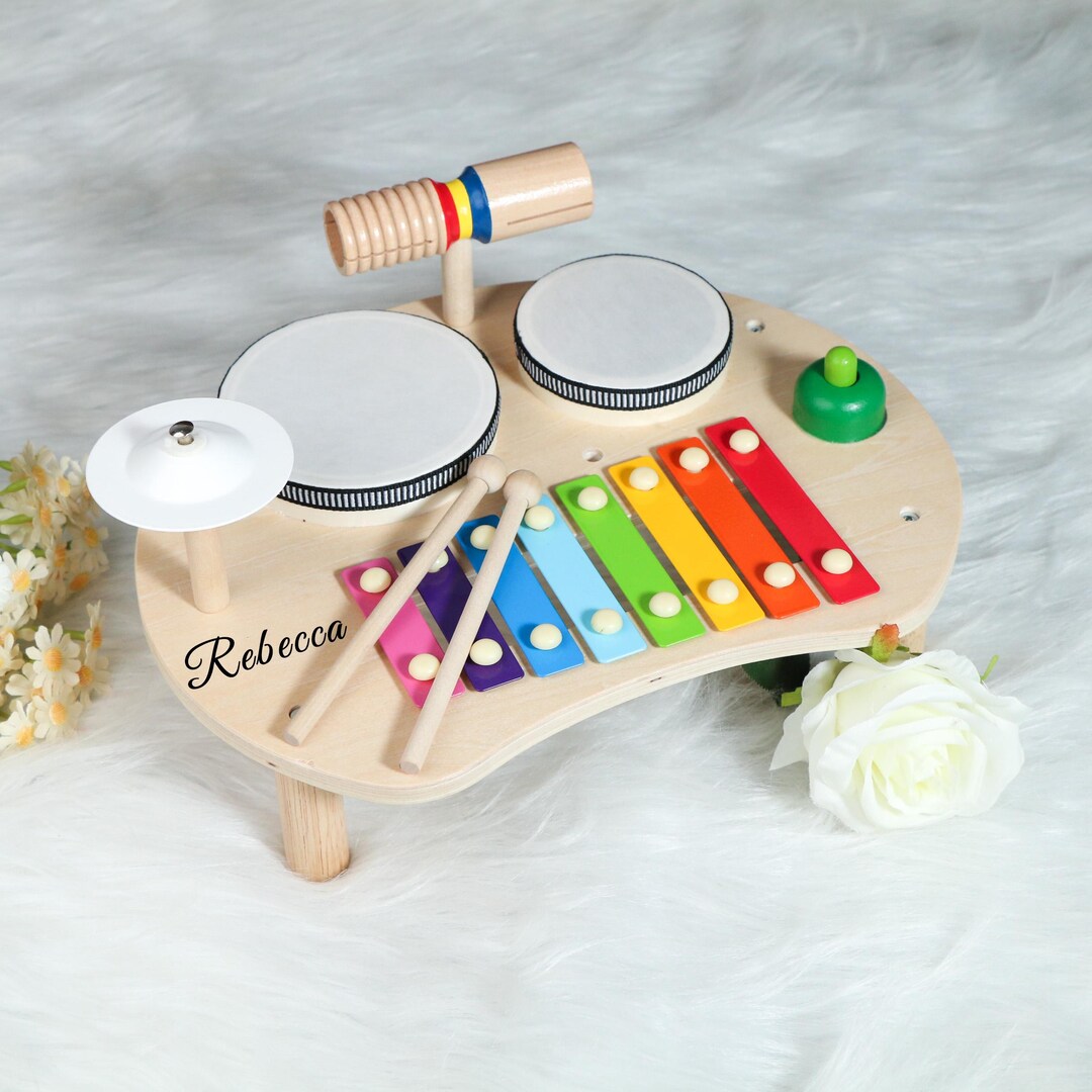 Personalized Wooden Xylophone Toy: FSC Certified, Baby's First ...