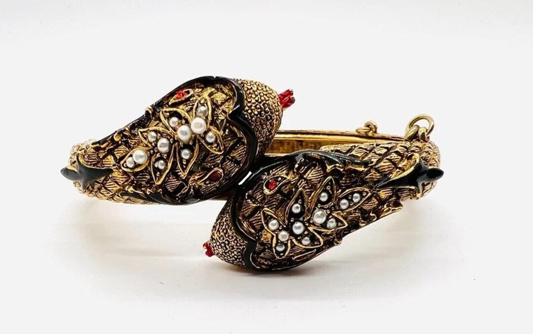 ART Arthur Pepper Double Headed Snake Bracelet Signed VINTAGE EUC - Etsy