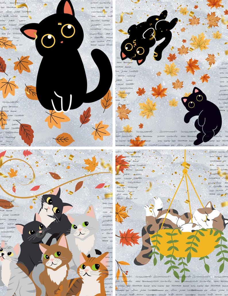 Animals Printable Pages | Fall Animal Art Bundle | Cozy Woodland ...