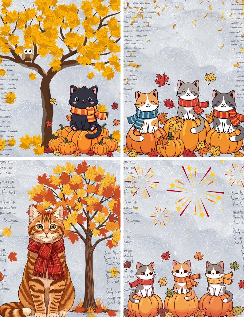 Animals Printable Pages | Fall Animal Art Bundle | Cozy Woodland ...