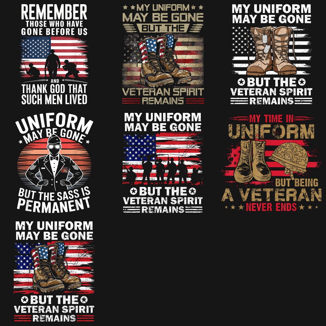 My Uniform May Be Gone but US Veteran Spirit Remains PNG Funny ...