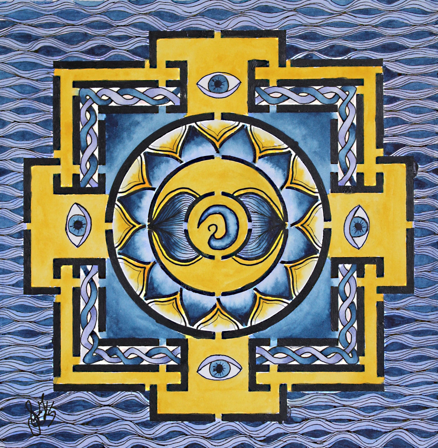 6th Chakra Art Print. Sixth Chakra Art, Brow Chakra Art Print, Third ...